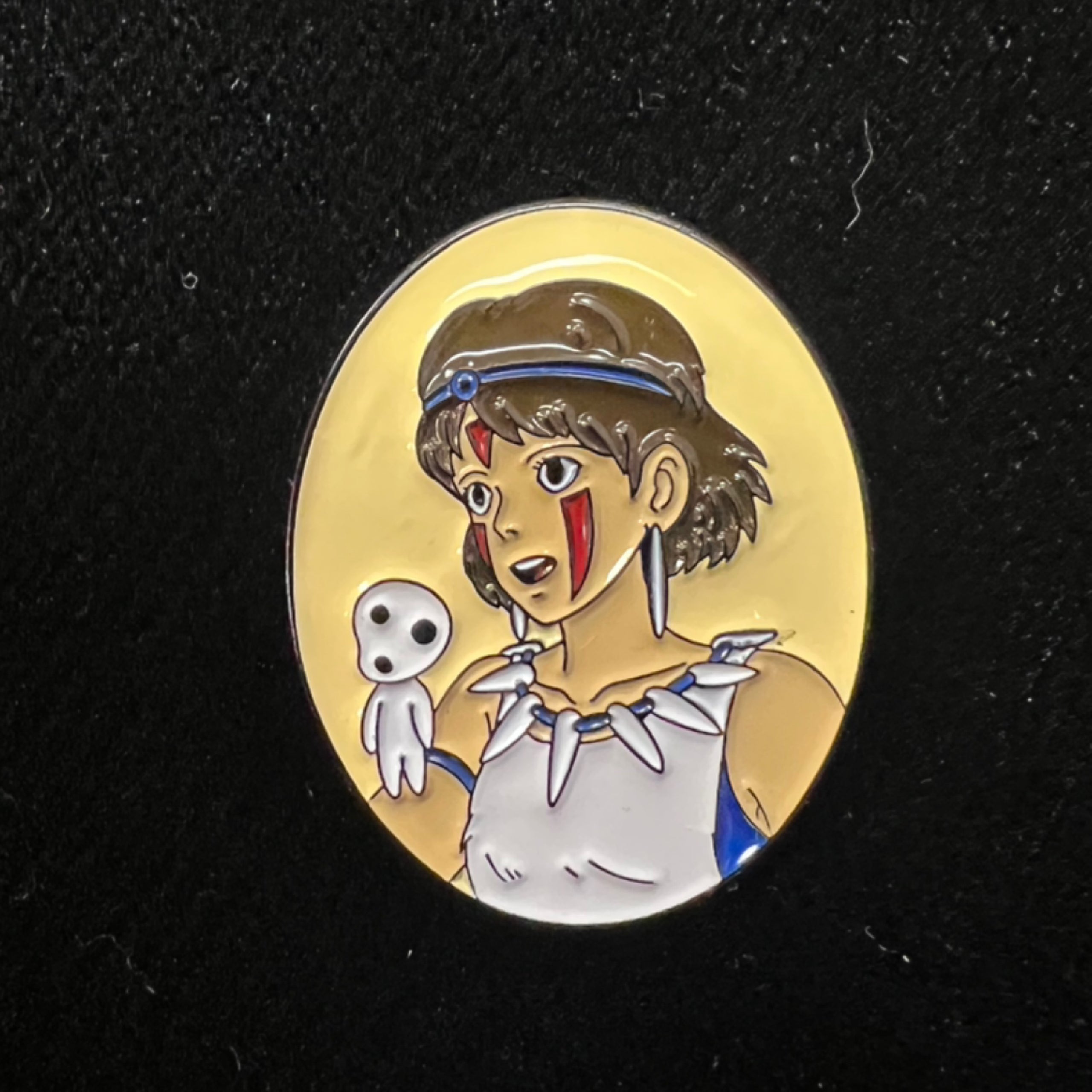 Studio Ghibli Princess Mononoke Pin | Going Places Dolls, Fabric, and ...